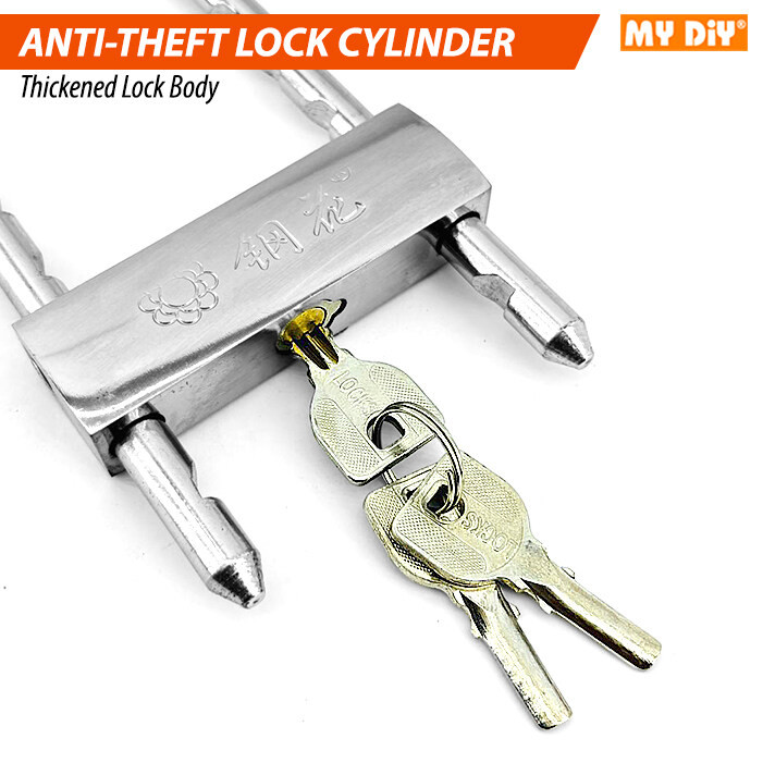 HEAVY DUTY FORK LOCK U LOCK MOTORCYCLE LOCK GLASS DOOR LOCK / KUNCI ...