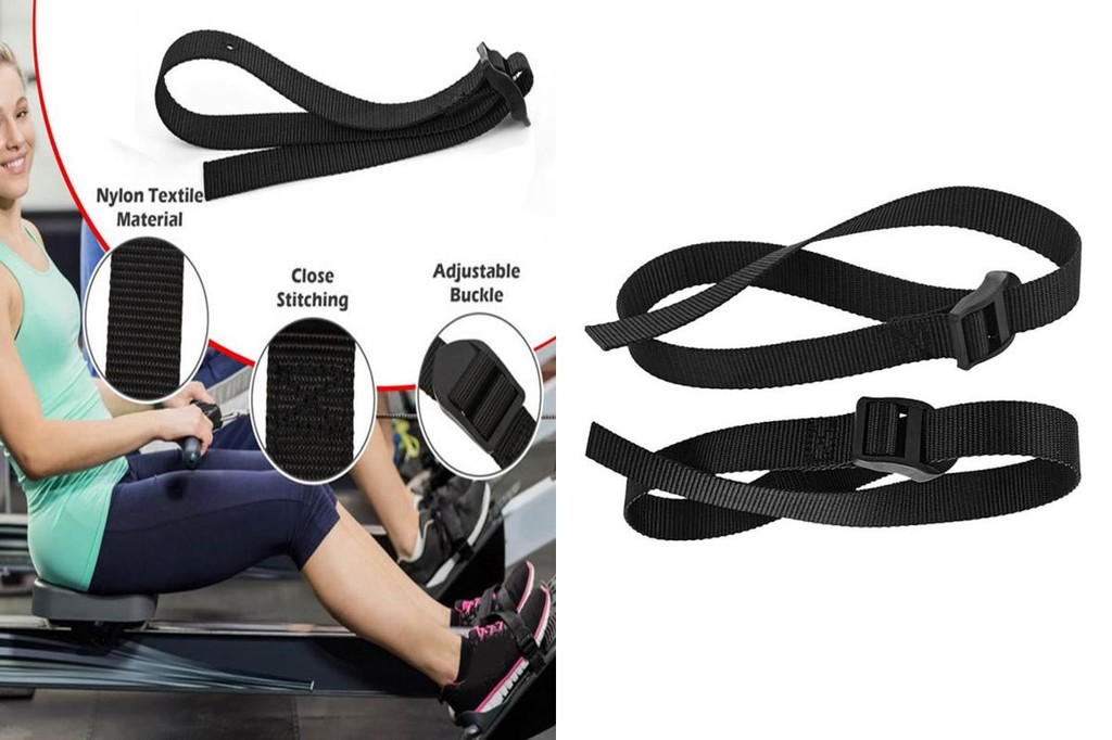 BUR_ Ergonomic Foot Straps Heavy Duty Foot Strap Adjustable Rowing ...