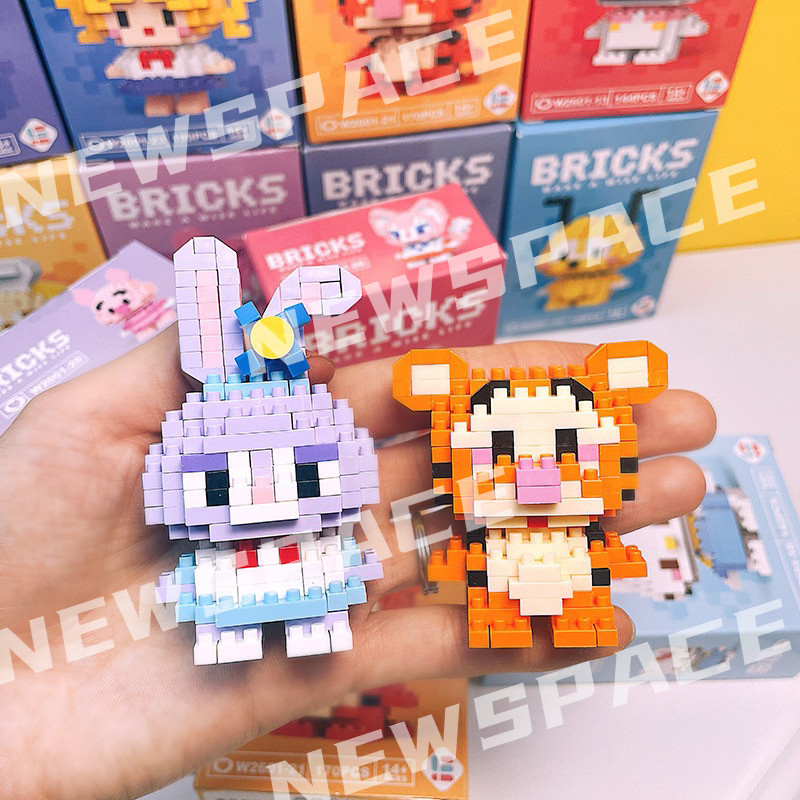 DIY Kuromi Building Block Sanrio Lotso Winnie Cute Cartoon Nano Block Toy Boy Girl Block Mini ...