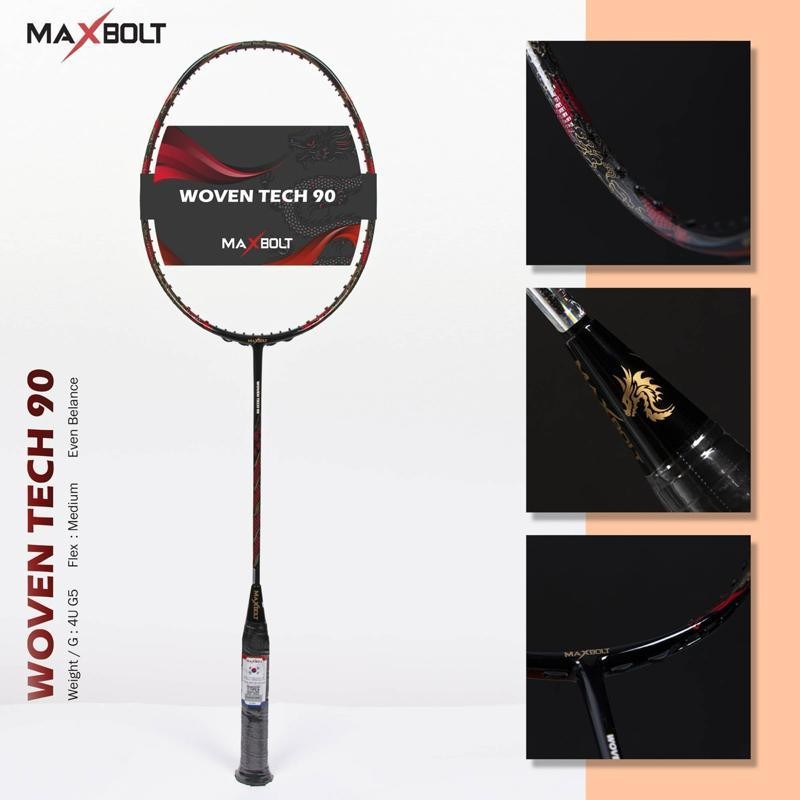MAXBOLT Woven Tech 90 Dragon Series Limited Edition 4UG5 Badminton ...