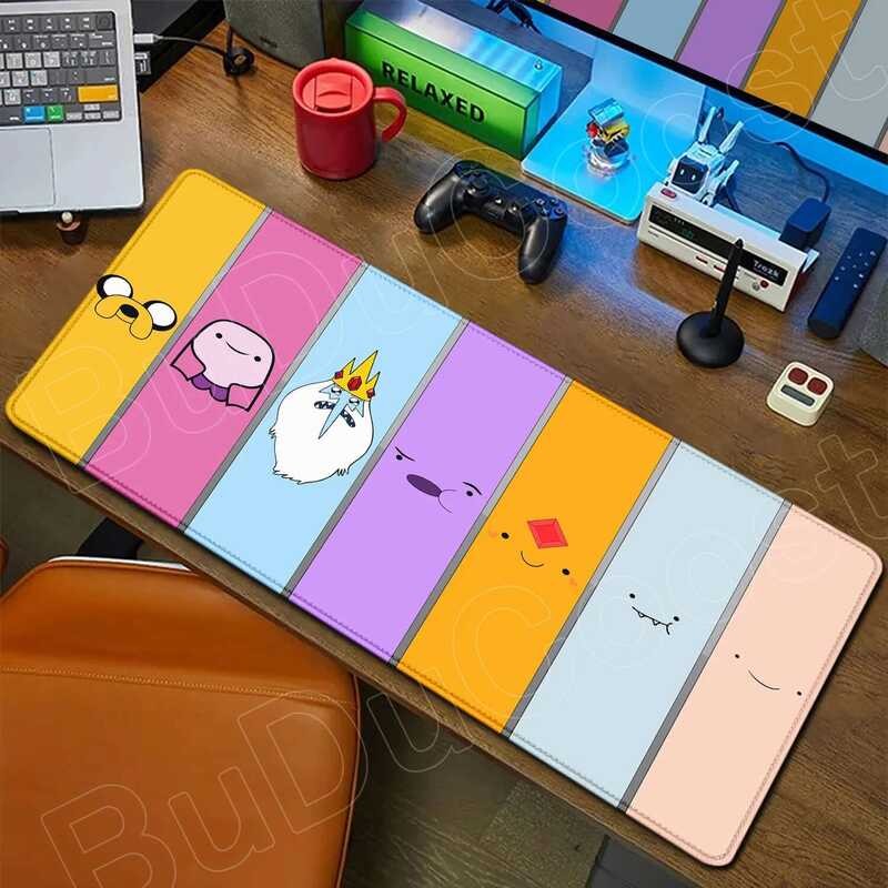 Anime Adventure Time Mouse Pad Large Gamer Pc Cabinets 80x30cm Extended ...