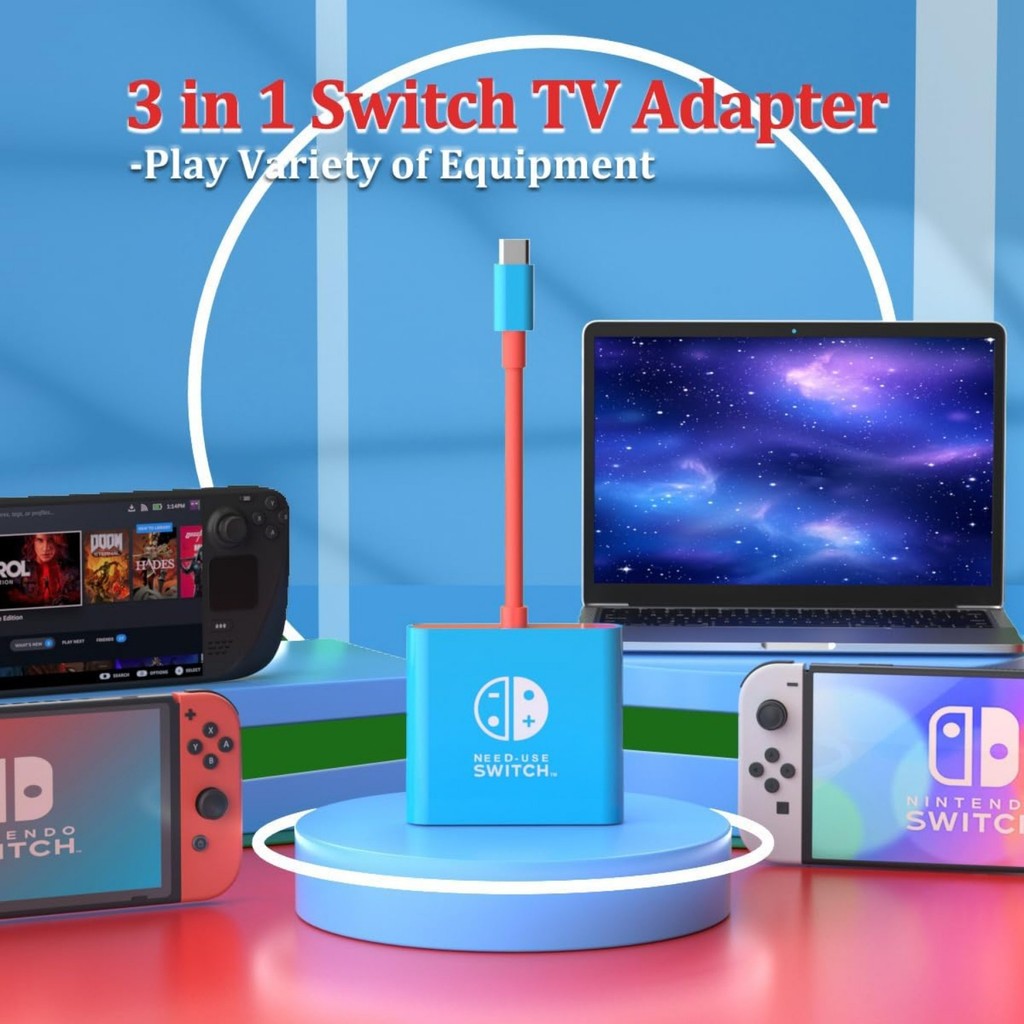 Switch Dock for Nintendo Switch TV Adapter Portable Switch Docking ...