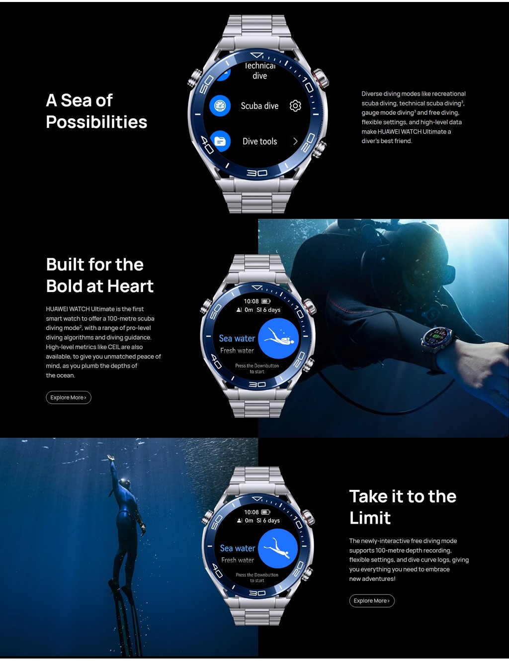 Huawei Watch Ultimate Smartwatch | Innocative Liquid Metal Material ...