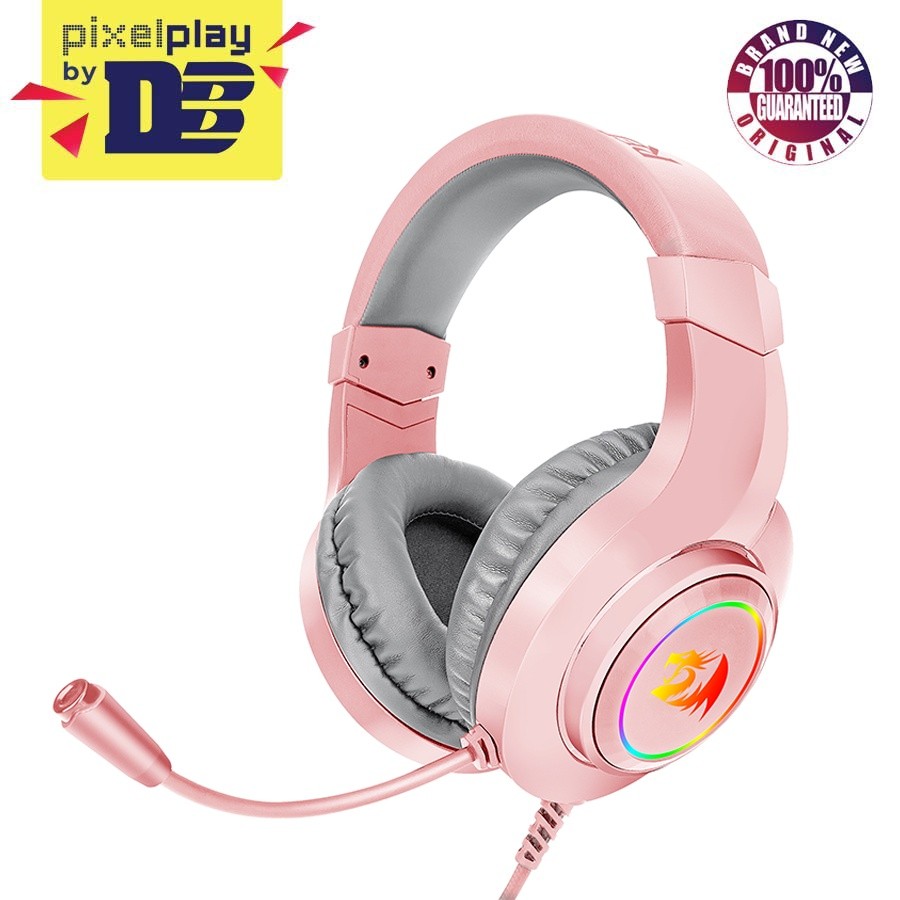 in stock Redragon Hylas Wired Gaming Headset (Pink) (H260-P) | Shopee ...
