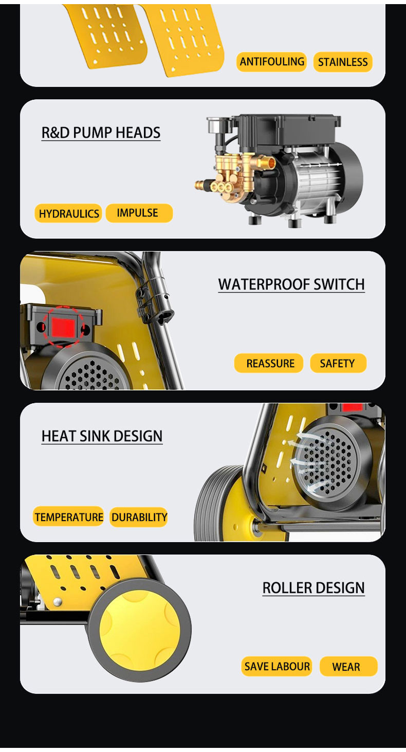 SOARFLY 5200W Water Jet High Pressure Heavy Duty Car Cleaner Wash Machine 180 Bar 220-240V ...