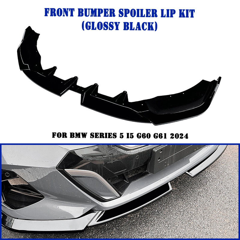 For BMW 5 Series I5 G60 G61 M Sport 2024-up Front Bumper Spoiler Lip ...