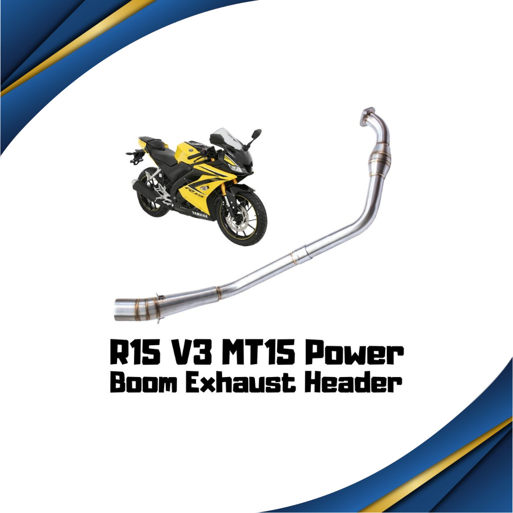 Yamaha R15 V3 MT15 Exhaust Header 32mm Header Piping Stainless Steel ...