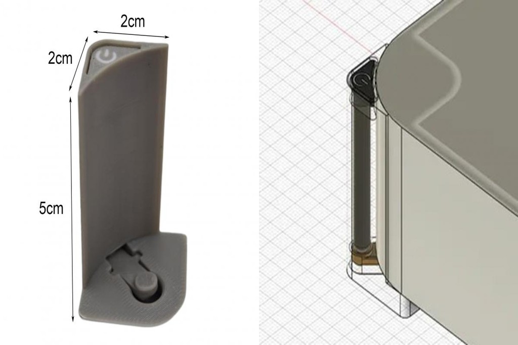 3d Printed Desktop Computer Power Button Desktop Computer Power Supply ...