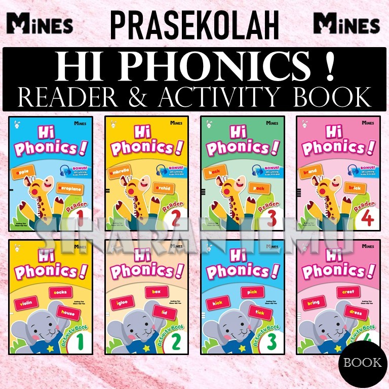 (SI)HI PHONICS ！READER BOOK & ACTIVITY BOOK 1 2 3 4 - KINDERGARTEN ...