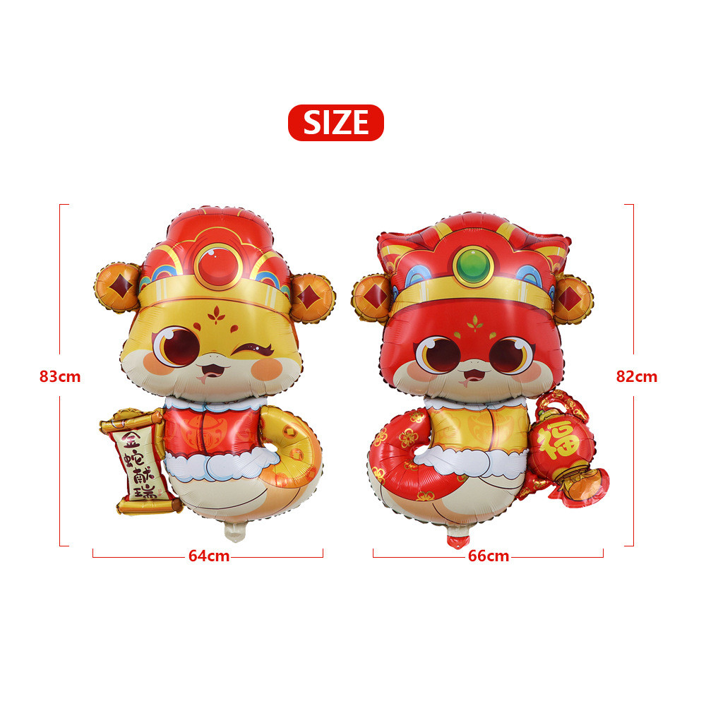 2025 Year Of The Snake Cute Cartoon Zodiac Lucky Bag Chinese Knot Koi ...