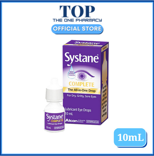 Alcon Systane Complete The All-In-One Drop Lubricant Eye Drop 10mL ...