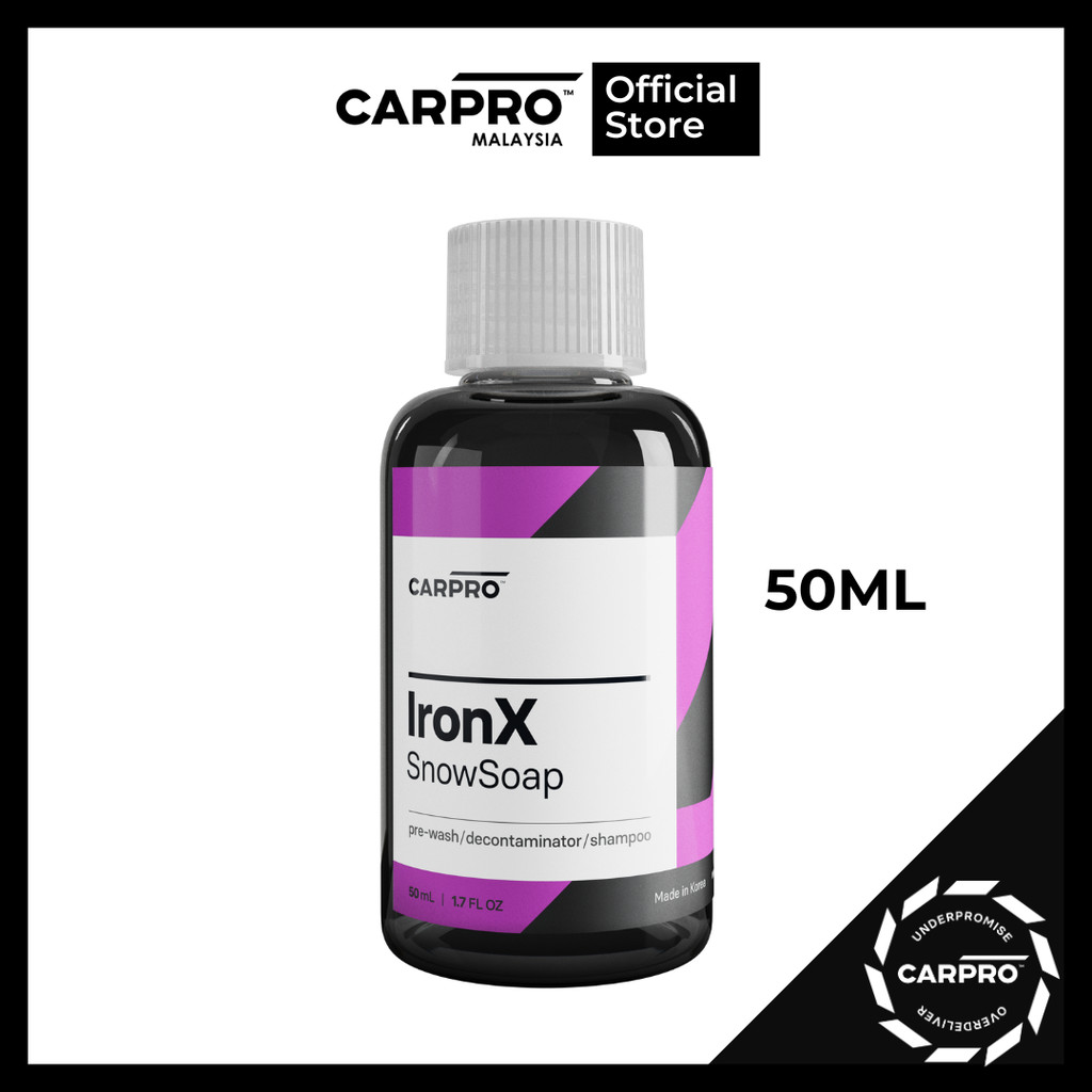 CARPRO IronX Snow Soap (50ml) - Triple Action pH Balance Non Addictive Coating Maintenance Car ...