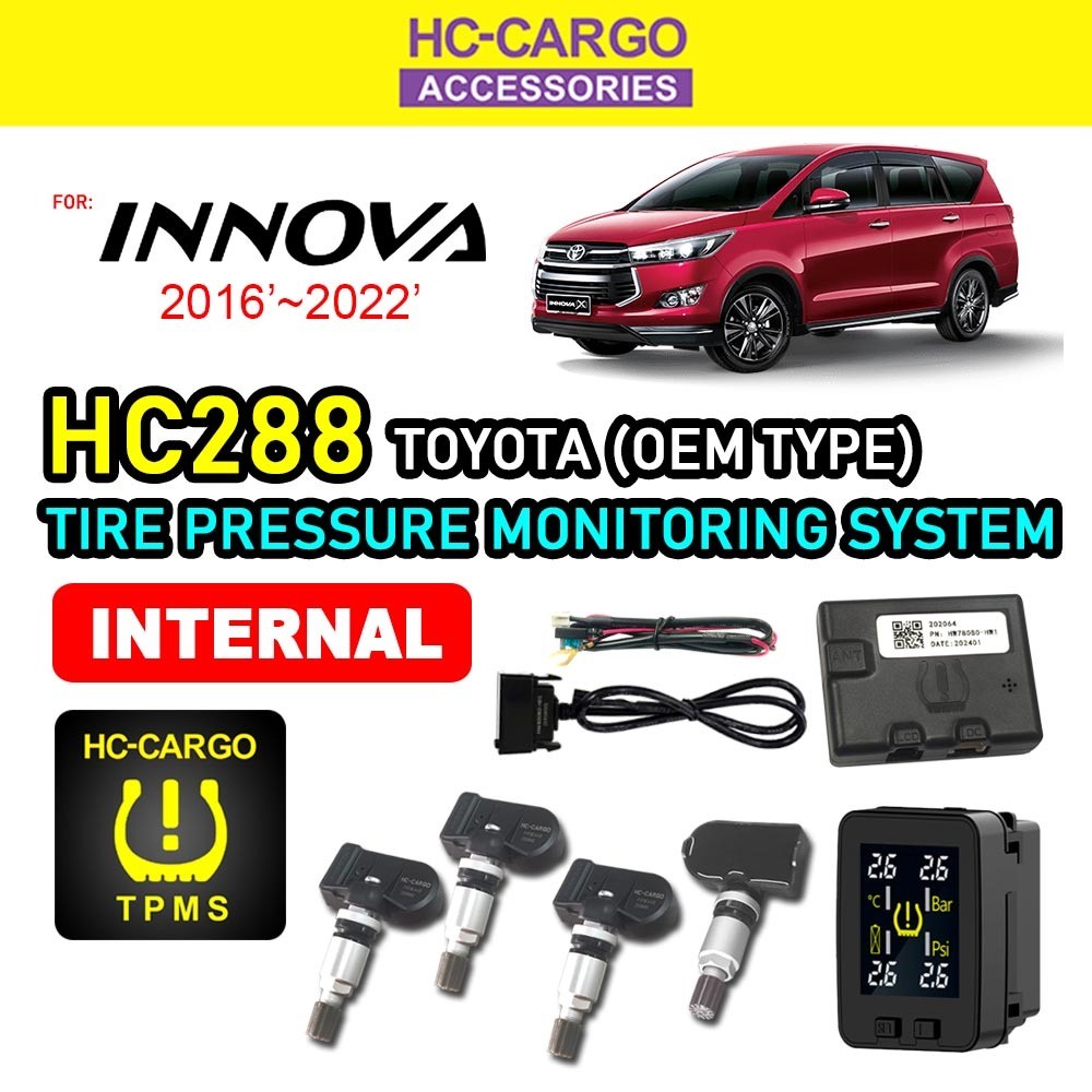 Toyota Innova 2016 - 2022 TPMS Internal Tire Sensor Pressure Monitoring ...