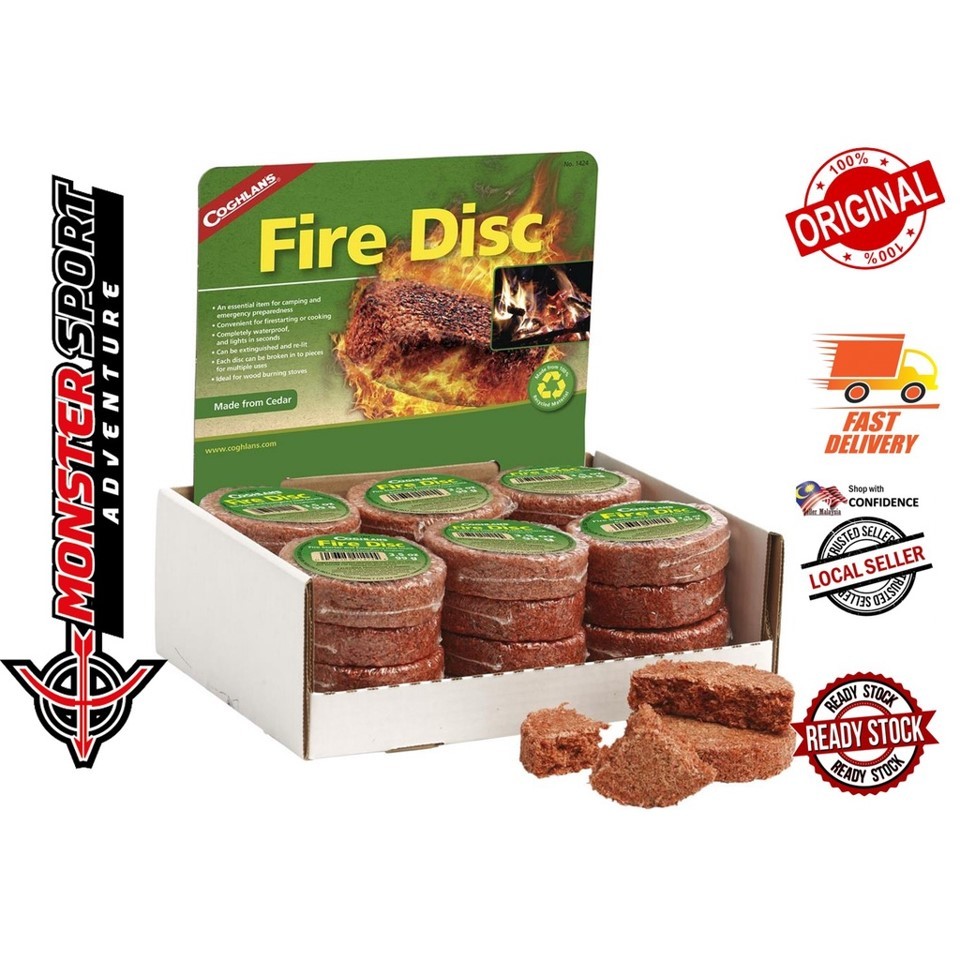 ORIGINAL Coghlan's Fire Disc Fire Starter CGN1424 Camping Glamping ...
