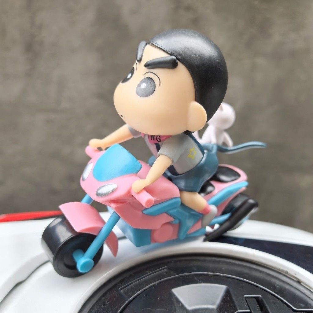 Crayon Shin-chan Shin-nohara Model Ornament Motorcycle Shin-chan with ...