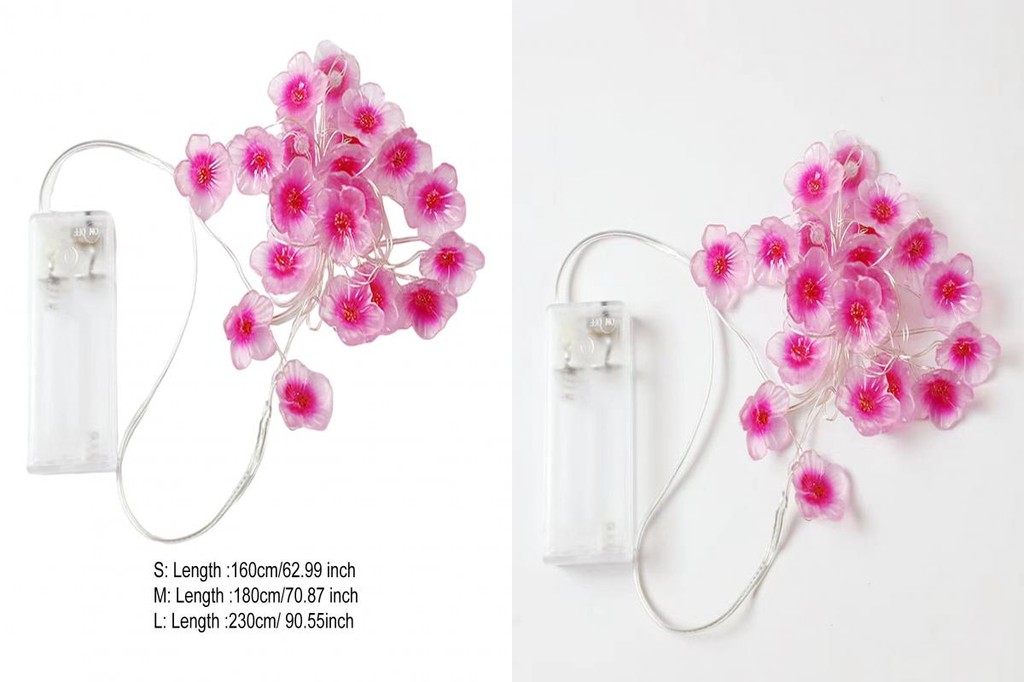 GH| Realistic Texture Branch Light Led Branch Light Cherry Blossom Vine ...