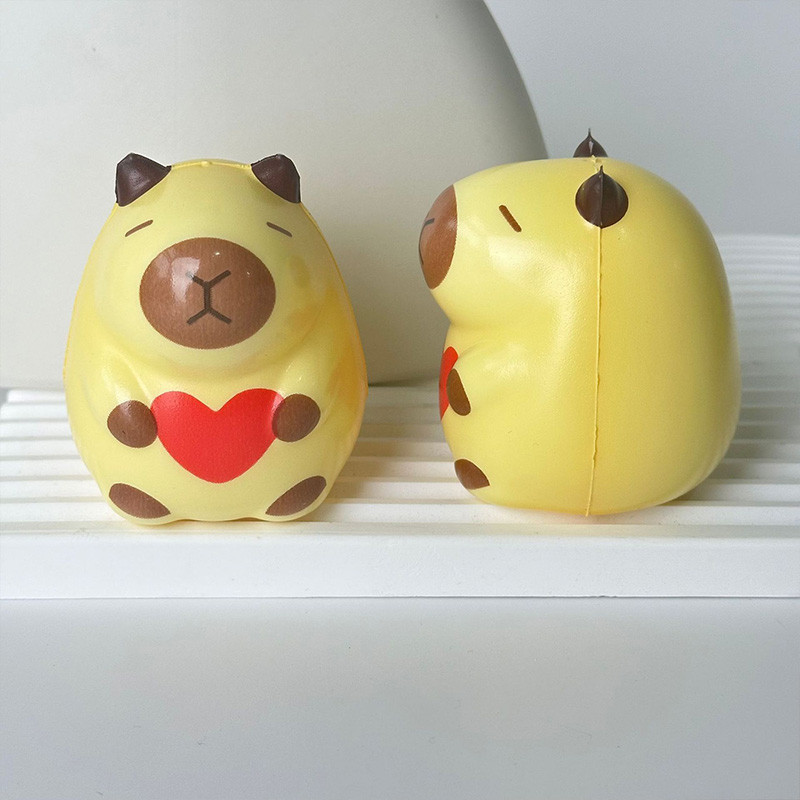 Funny Capybara Slime Toys Creative Capybara Car Kid Decompression Toy ...