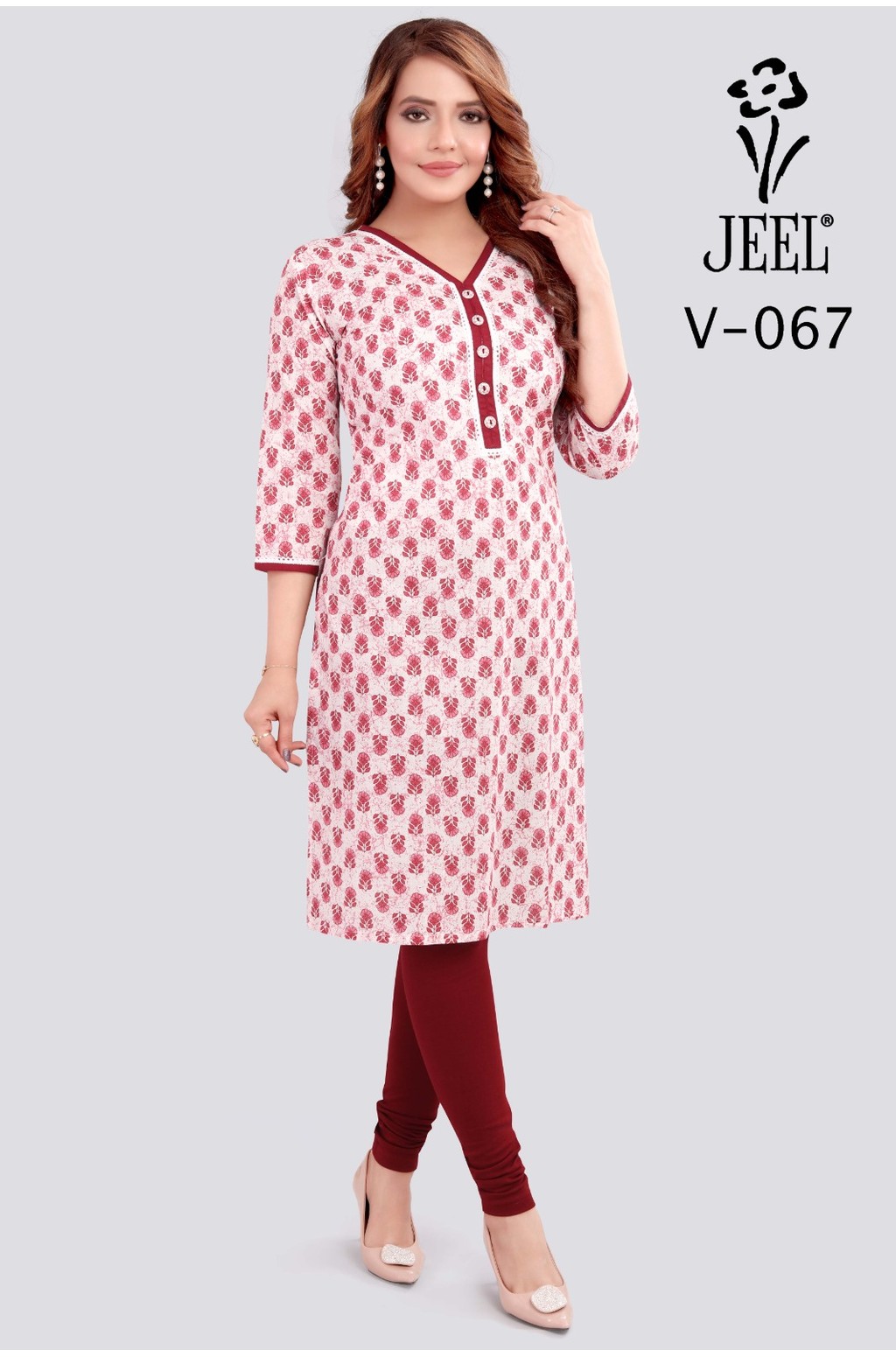 JEEL Kurti (Varnika) for Casual and Office Wear Tops Only V Series ...