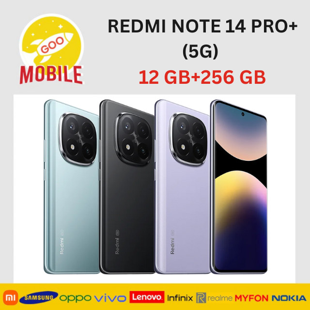 Redmi Note 14 Pro+ 5G (12GB+256GB) 200MP AI Camera, 5110mAh battery ...
