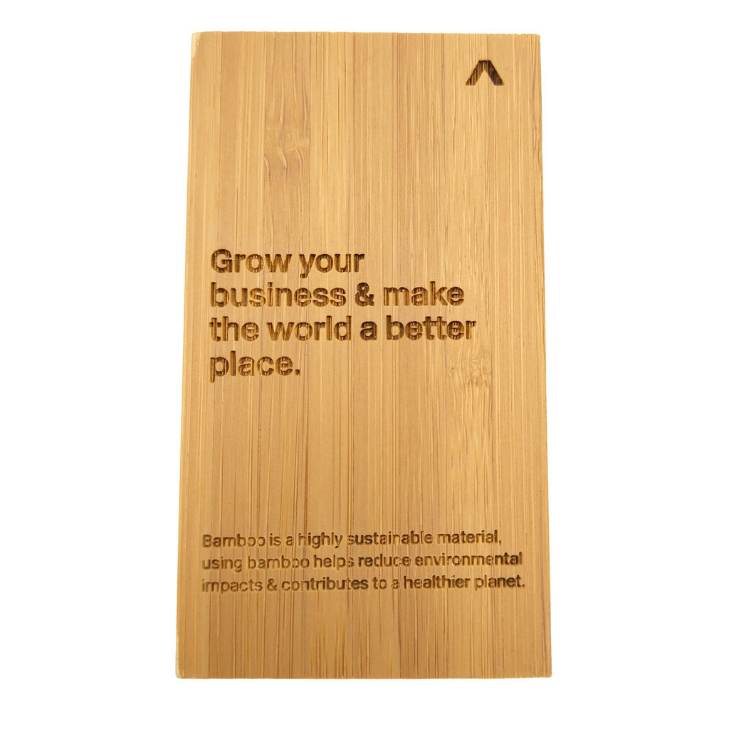 2mm Blank Bamboo Business Card Rectangular Cutouts Visit Cards for DIY ...