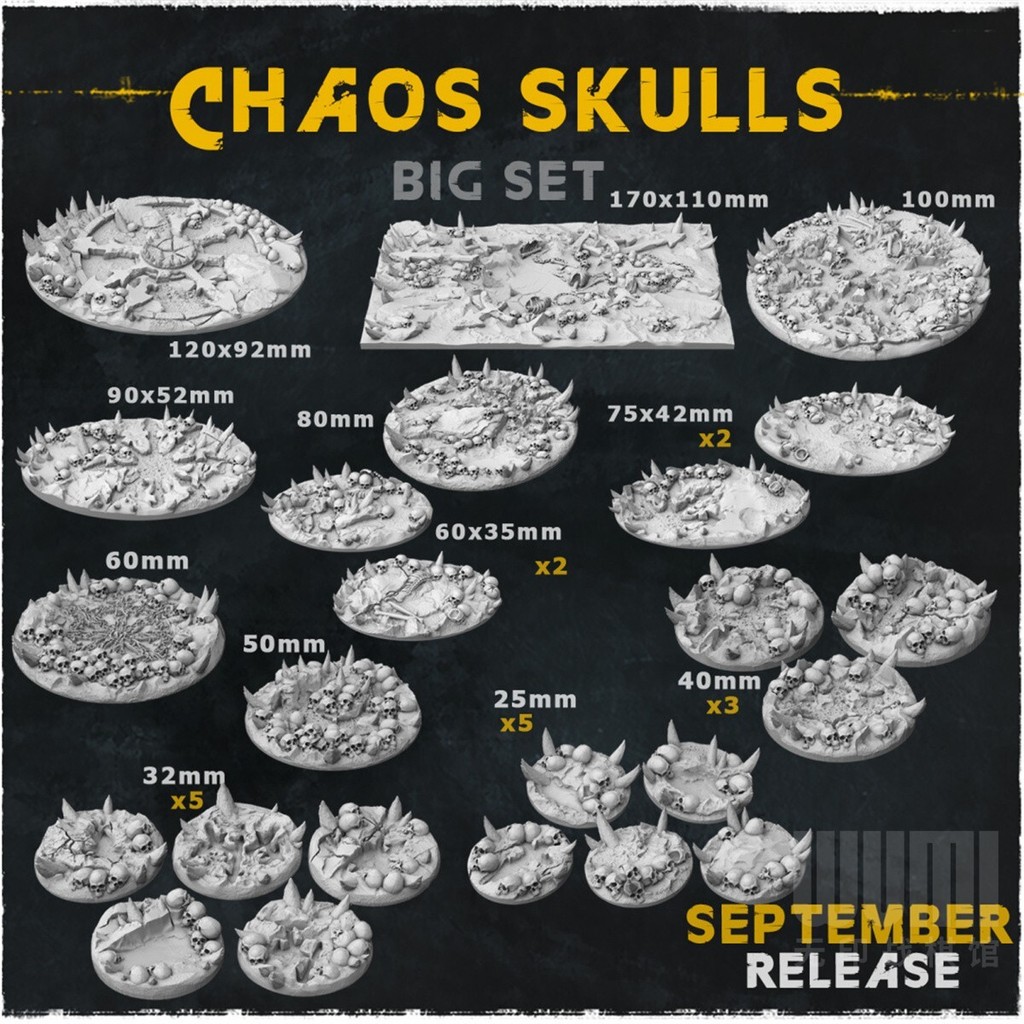 [Board Game Model] [Chaos Corpse Hell] Base Patch Warhammer DND Running ...