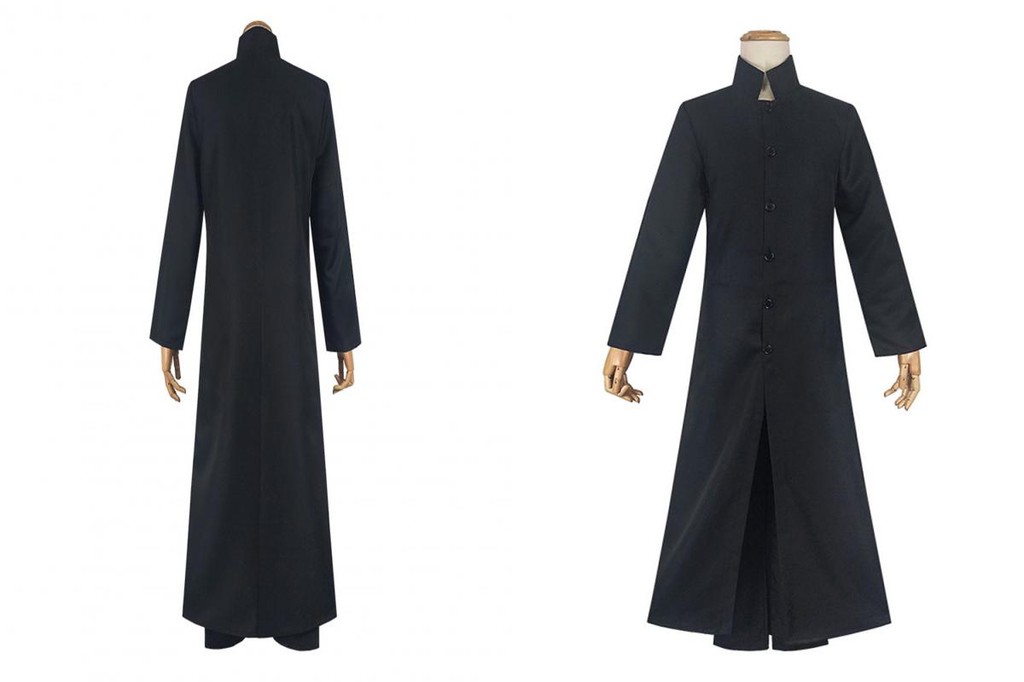 CH Ankle-length Windbreaker Stand-up Collar Jacket Men's Halloween ...