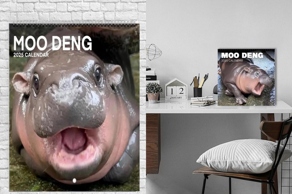 thatsakes High-quality Calendar Long-lasting Hippo Calendar 2025 Cute ...