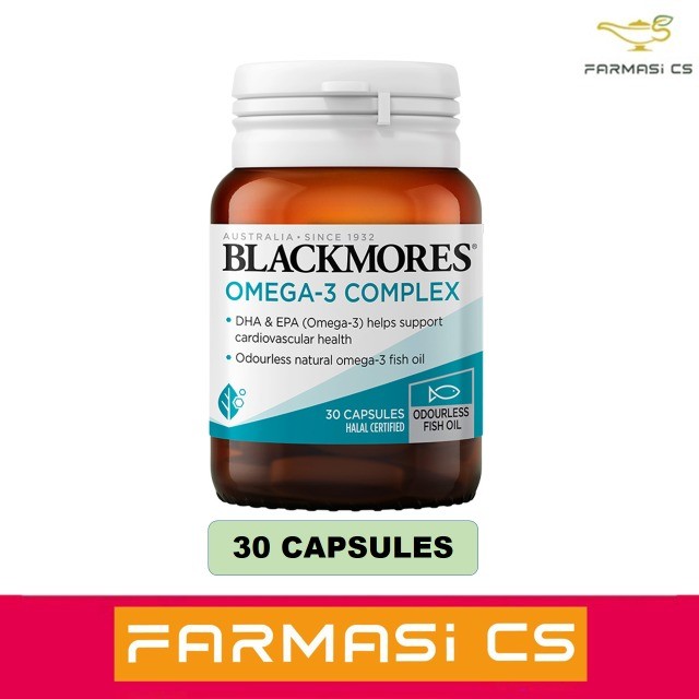PROMO Blackmores Omega-3 Complex 500mg 30 Capsules EXP:04/2026 [ DHA ...