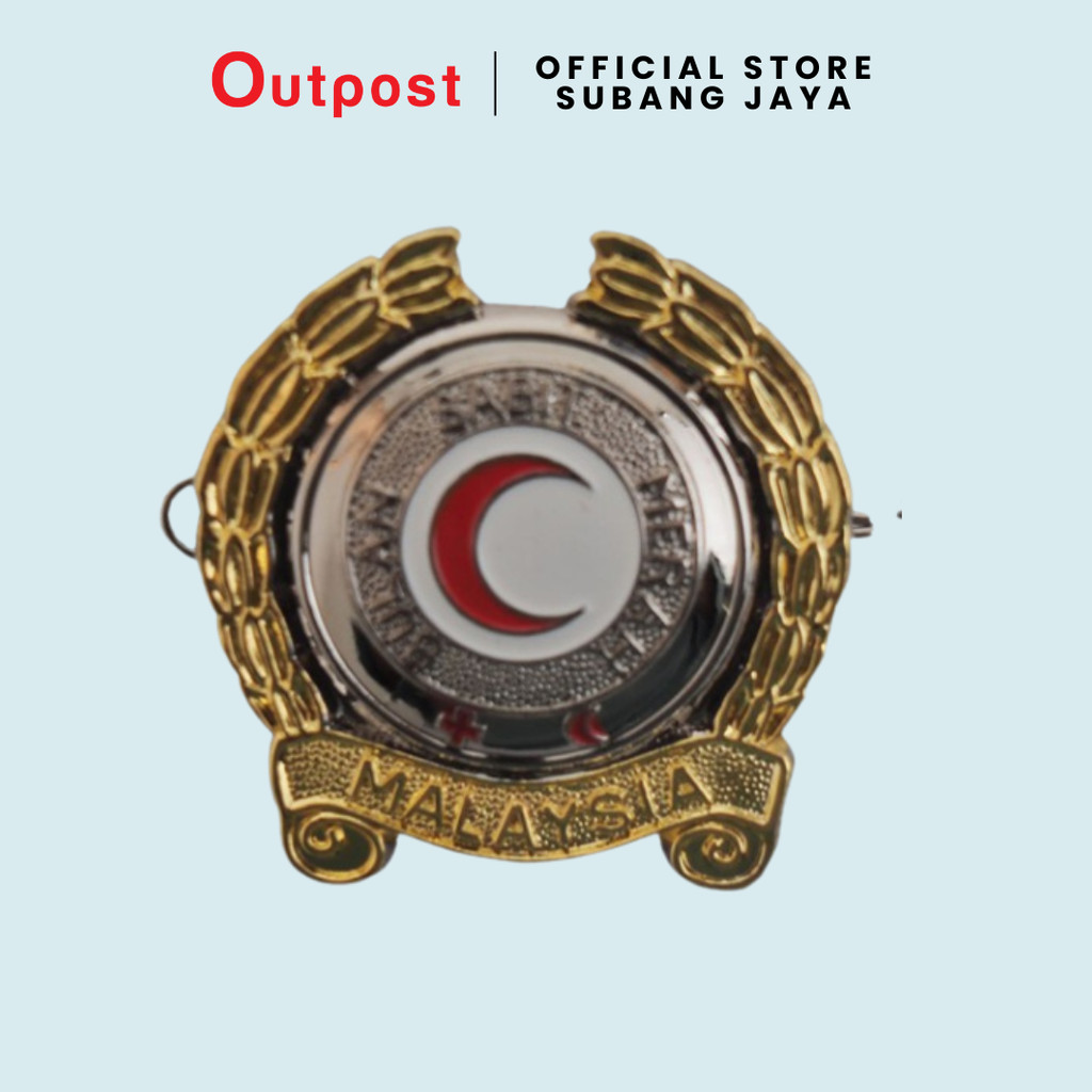 Outpost Metal Cap Badge Bulan Sabit Merah Malaysia (BSMM) / (PBSM ...