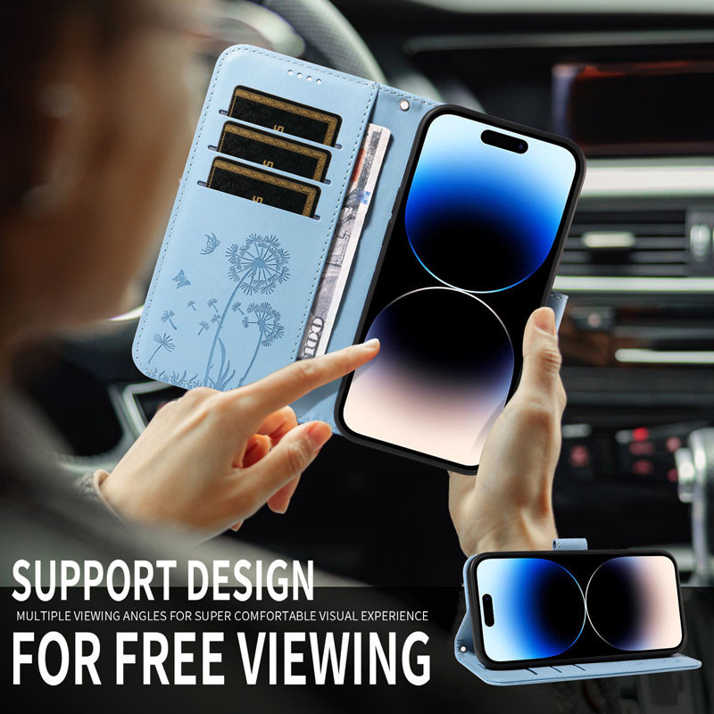 Leather Flip Case for Xiaomi Redmi Note 14 13 12T 12S 12 K50i Turbo Pro ...