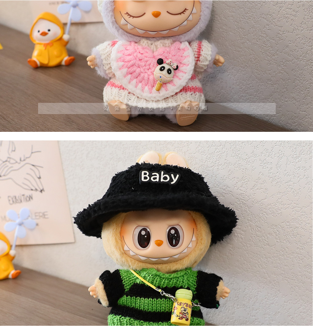 【labubu clothes】LUCKY-EBINLANDS Labubu Clothes Dinosaur Shark Dairy ...