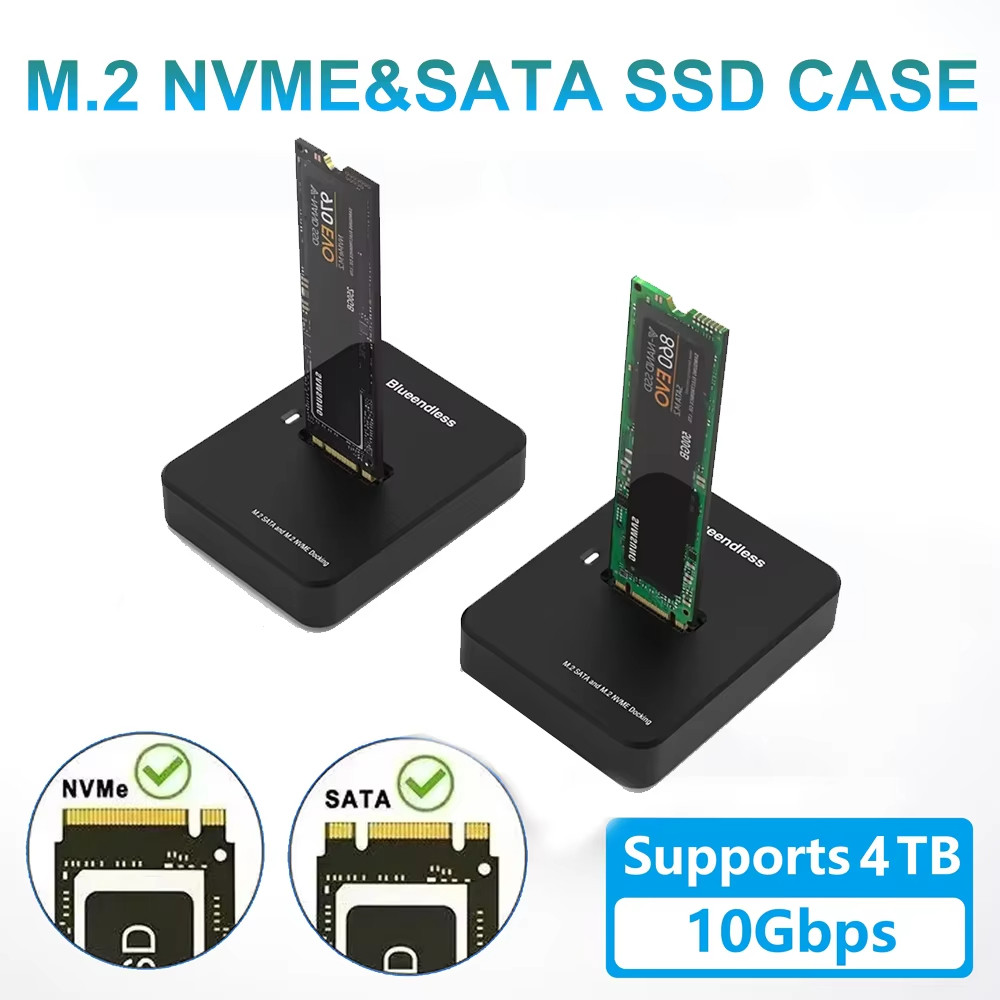 10Gbps SSD Enclosure HDD Docking Station M.2 NVMe SATA SSD Case Reading ... 10Gbps SSD Enclosure HDD Docking Station M.2 NVMe SATA SSD Case Reading ...
