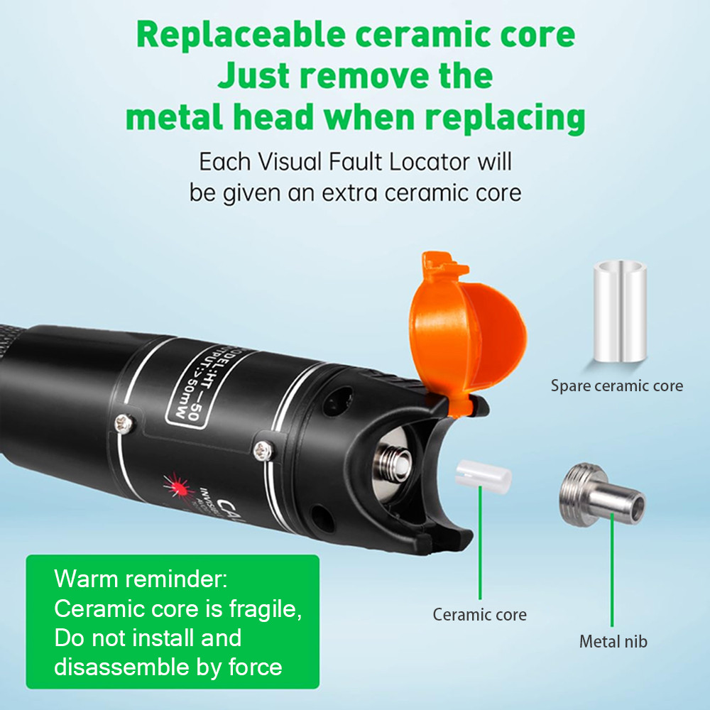 ZoeRax 30MW Visual Fault Locator Fiber Optic Tester 30KM VFL Fiber ...