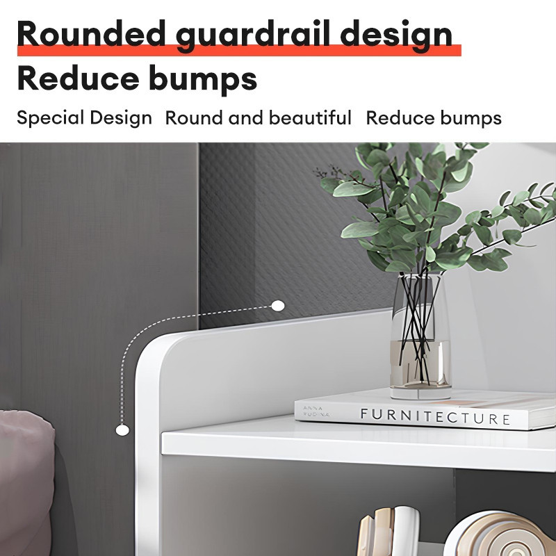 GDeal Single/Double Layer Storage Cabinet Heightened Bedside Rack ...