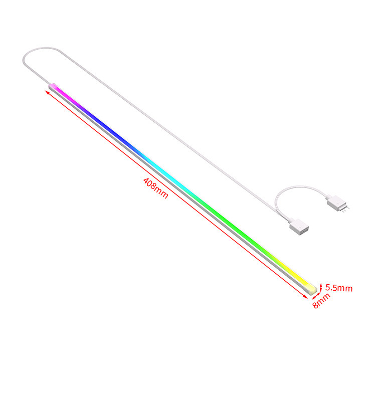 TEUCER Addressable ARGB PC Case Decorative Light Strip, 5V 3Pin Soft ...