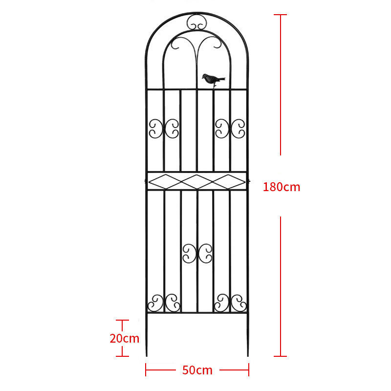 Vine Climbing Frame, Garden Decorative Fence, Outdoor Wrought Iron ...