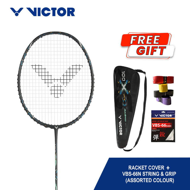 VICTOR Auraspeed 100X ULTRA Badminton Racket ARS-100X-ULTRA-G | Shopee ...
