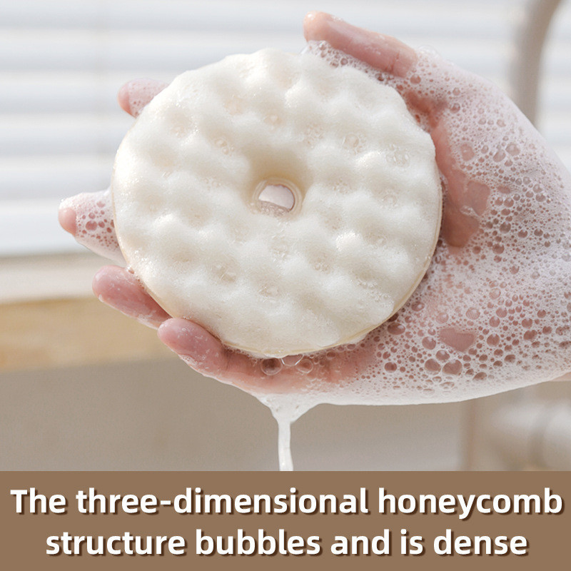 Lovely Donut Shaped Cleaning Sponge Water Absorption Dish Washing ...