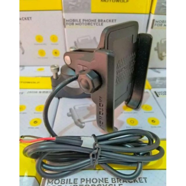 in stock Motowolf CP holder clamp type V1 w charger | Shopee Malaysia