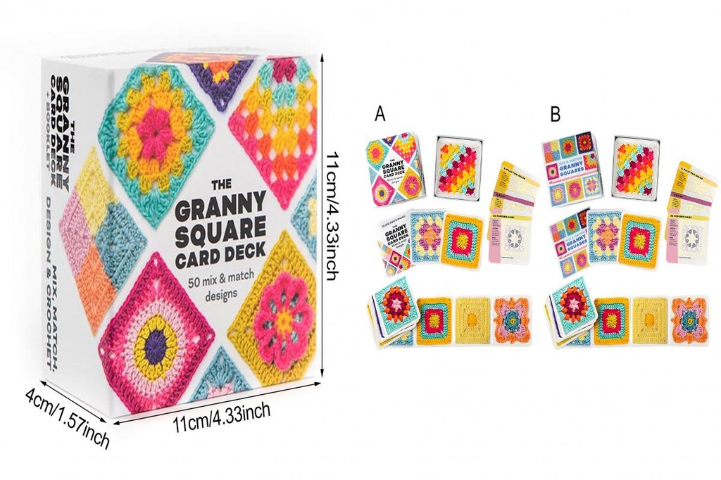 Unique Crochet Patterns Crochet Card Deck 50 Mix Crochet Patterns Card ...