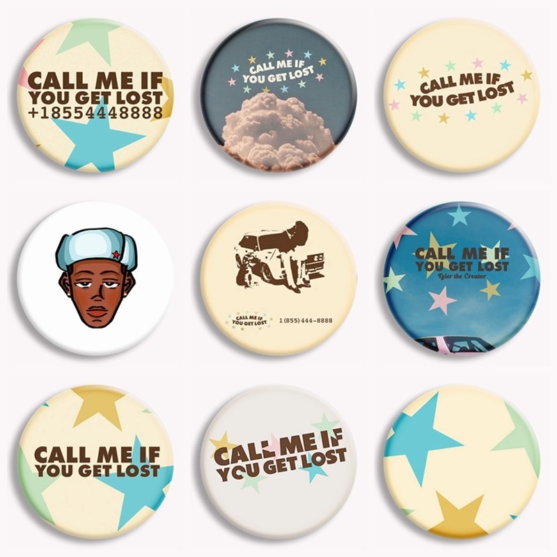 Pop Rapper Tyler The Creator Album Cover Aesthetic Soft Button Pin ...