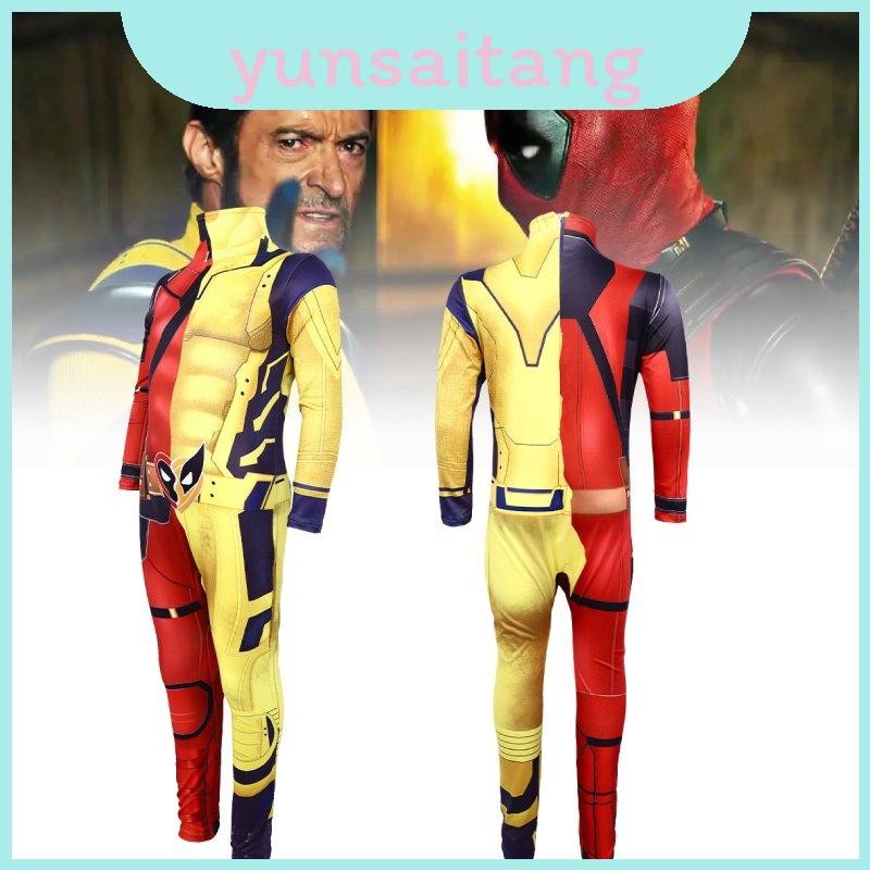 Deadpool Wolverine Autumn Cosplay Costume For Men Perfect For Gaming ...
