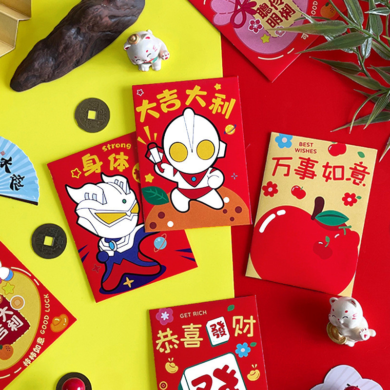 6Pcs 2025 Kuromi Cartoon Angpao Melody Red Envelopes Red Angpao Chinese ...