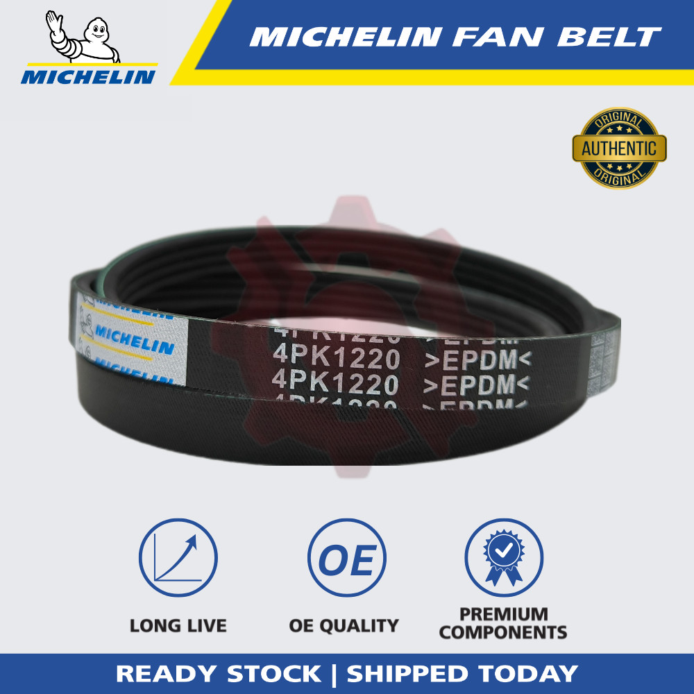 Toyota Vios NCP93, Yaris NCP91 1NZ-FE 1.5 MICHELIN Fan Belt (4PK1220 ...