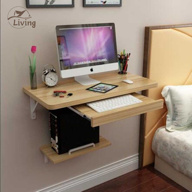 Liv Computer Desk Wall-Mounted Simple Space-Saving Desktop Wall-Mounted ...