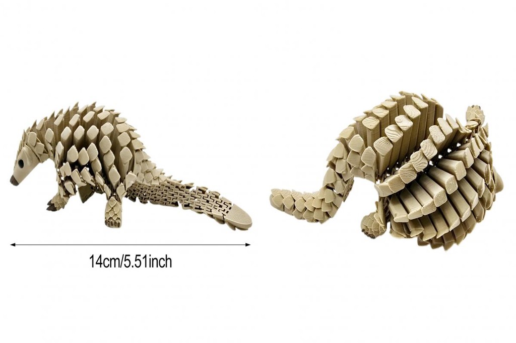 ZTUR_ Pla Pangolin Sculpture Exquisite Pangolin Model Unique Pangolin ...