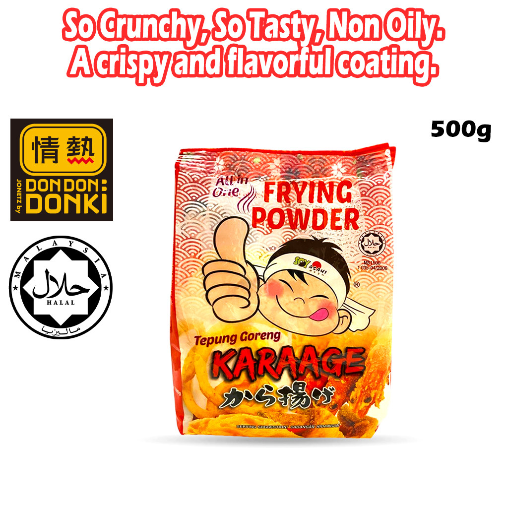 [DONKI] Halal Soy Asahi Karaage Frying Powder 500g | Shopee Malaysia