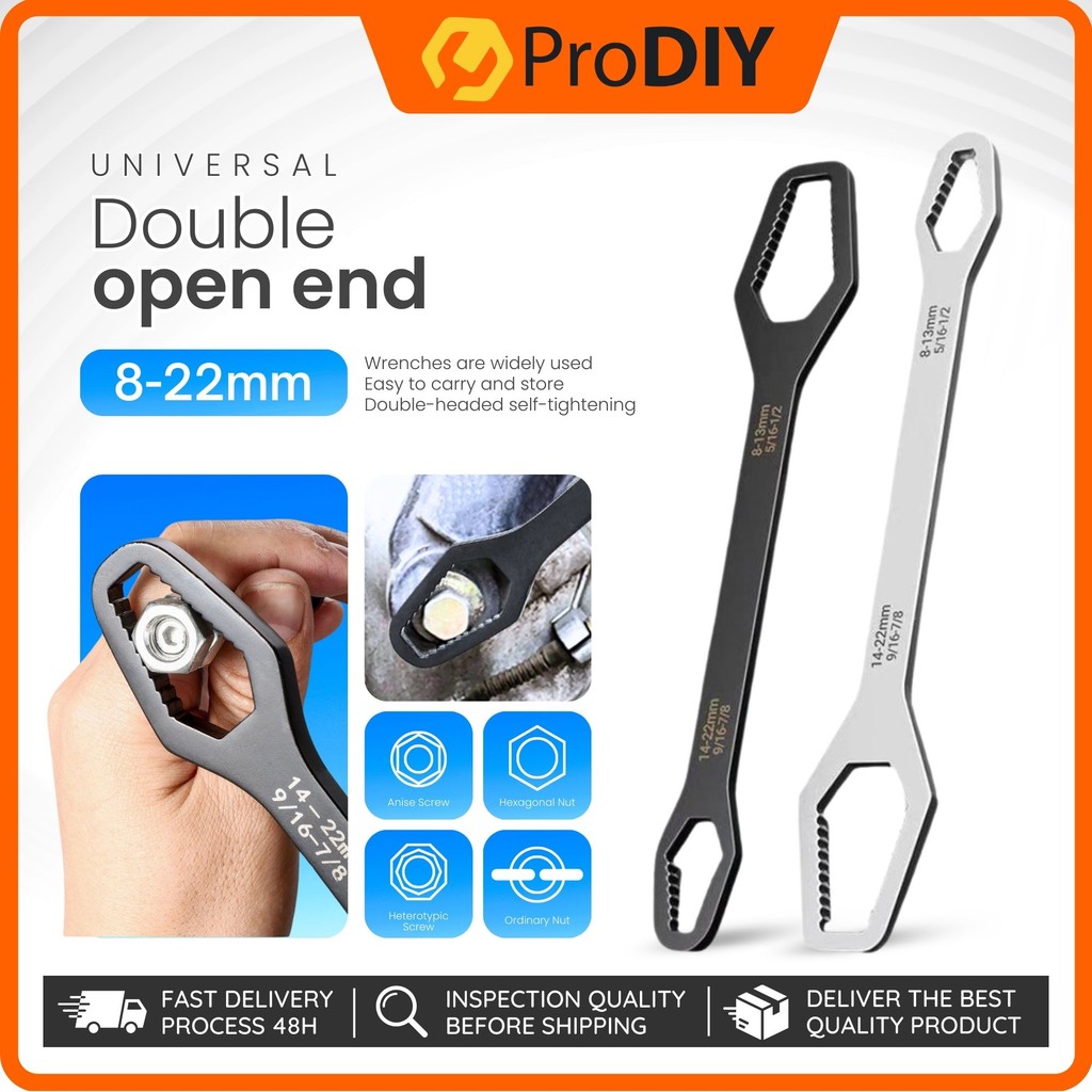 8-22MM Universal Double Open End Wrench Screw Nut ratchet wrench ...