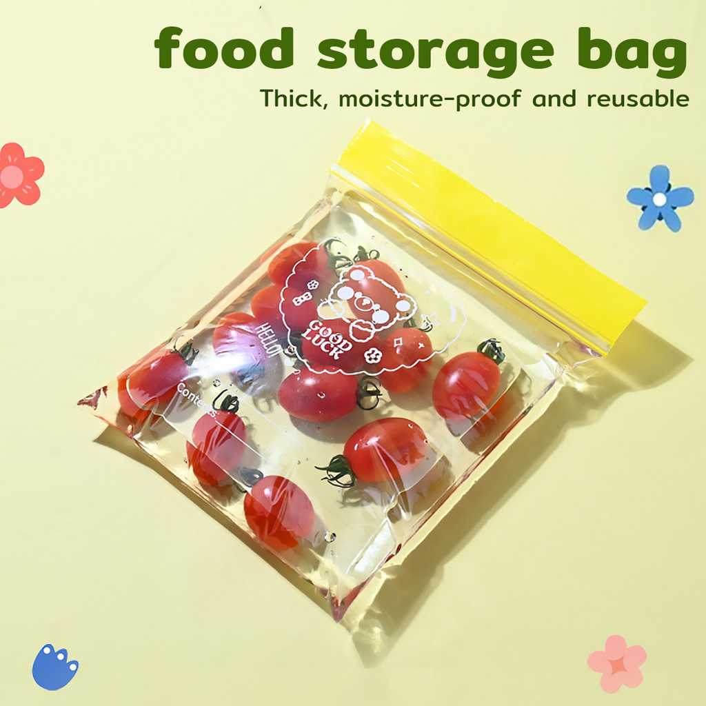 Food Freezer Bag Zip Lock Food Bag Transparent Storage Zipper Bag Dry ...
