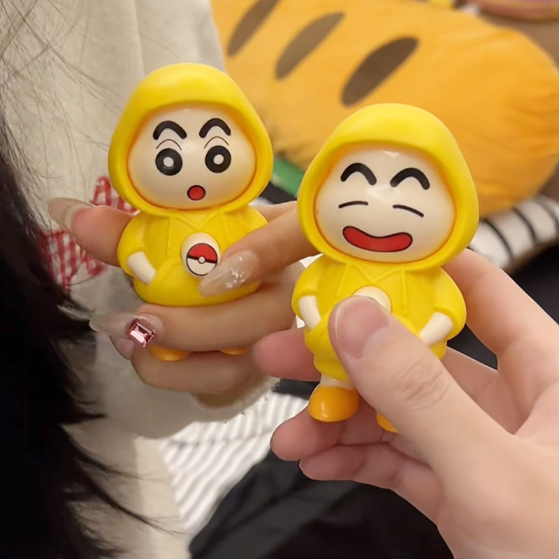 Anime Crayon Shin Chan Face Changing Doll Decompression Small Toy ...